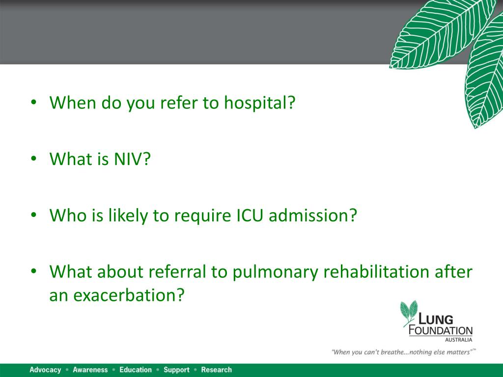 PPT - The COPD-X Plan: Australia and New Zealand guidelines for the ...