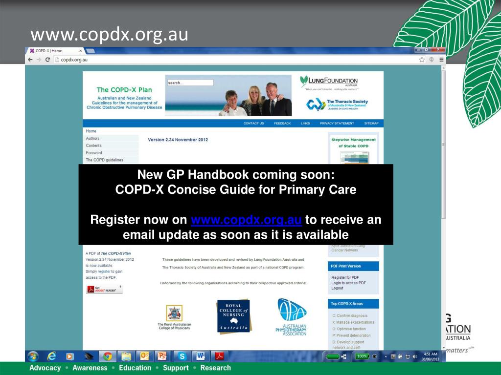 PPT - The COPD-X Plan: Australia and New Zealand guidelines for the ...