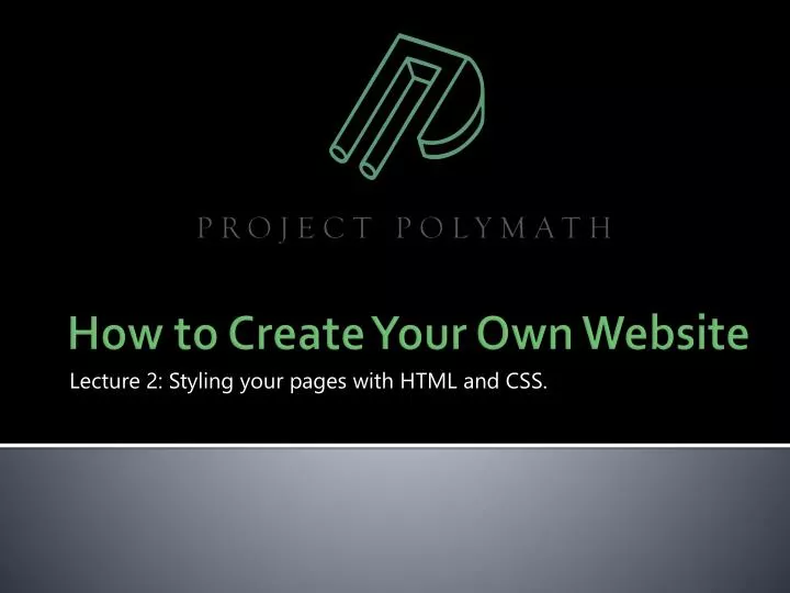 PPT - How to Create Your Own Website PowerPoint Presentation, free ...