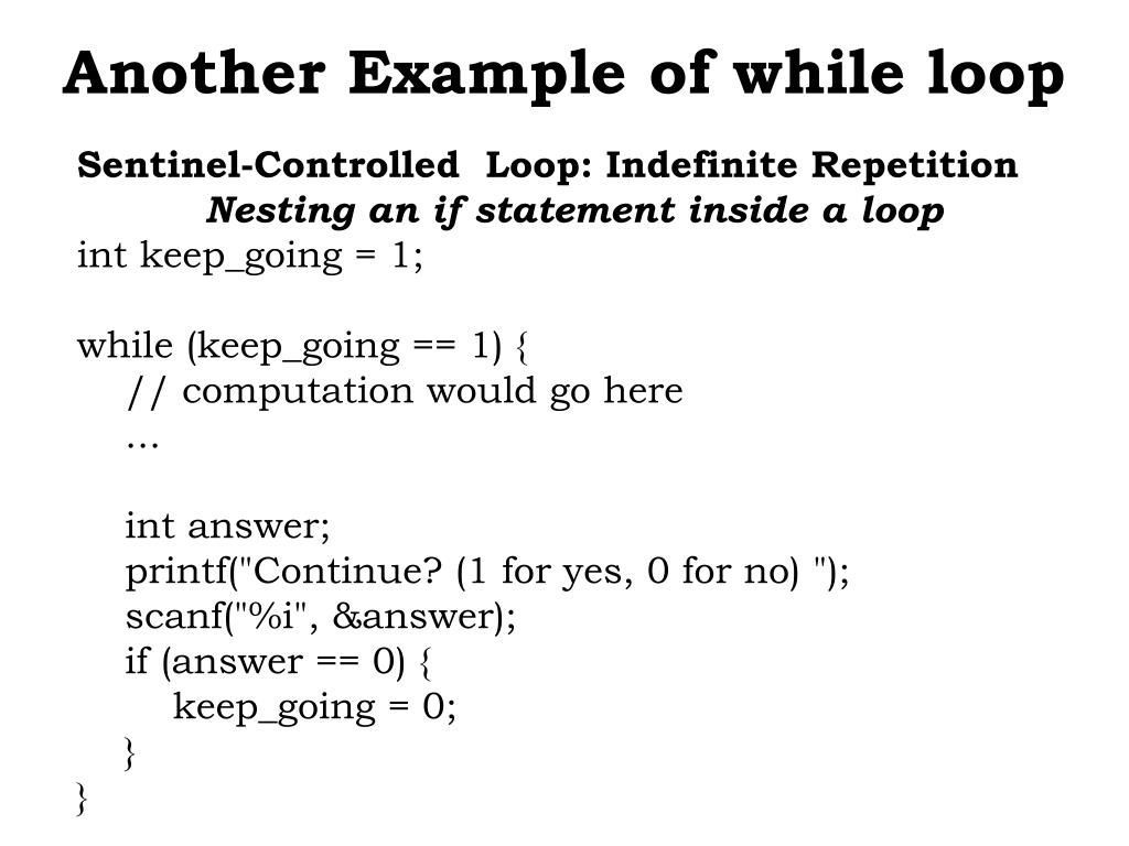 Ppt Cs 101 Introductory Programming Lecture 7 Loops In C And Good Coding Practices Powerpoint 8611