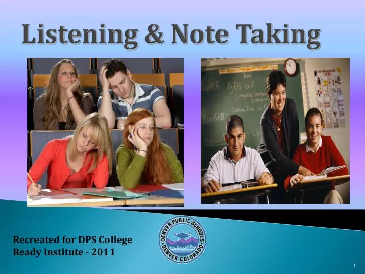 PPT - Listening & Note Taking PowerPoint Presentation, free download ...