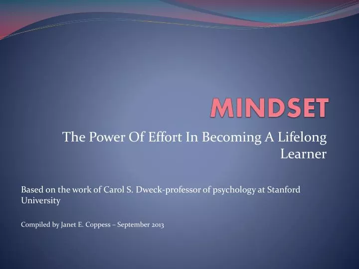 PPT - MINDSET PowerPoint Presentation, free download - ID:2097554