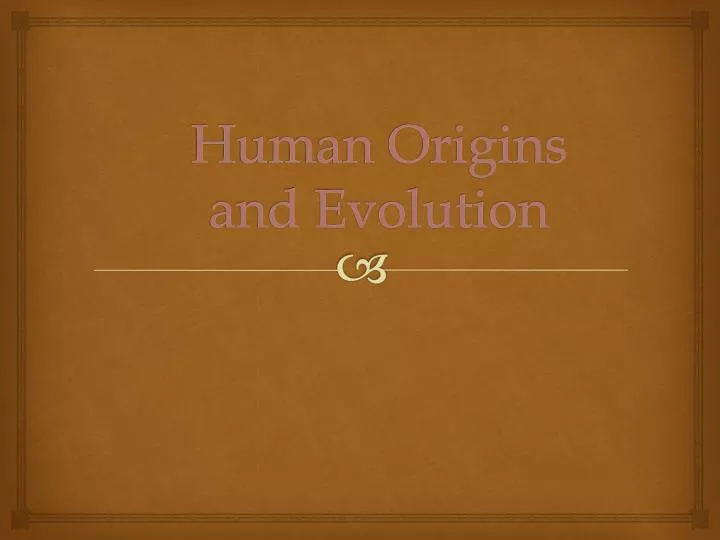 PPT - Human Origins and Evolution PowerPoint Presentation, free ...