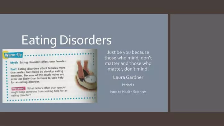 PPT - Eating Disorders PowerPoint Presentation, free download - ID:2097952