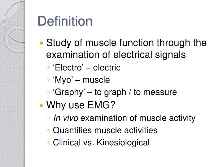 PPT - Electromyography (EMG) PowerPoint Presentation - ID:2098137