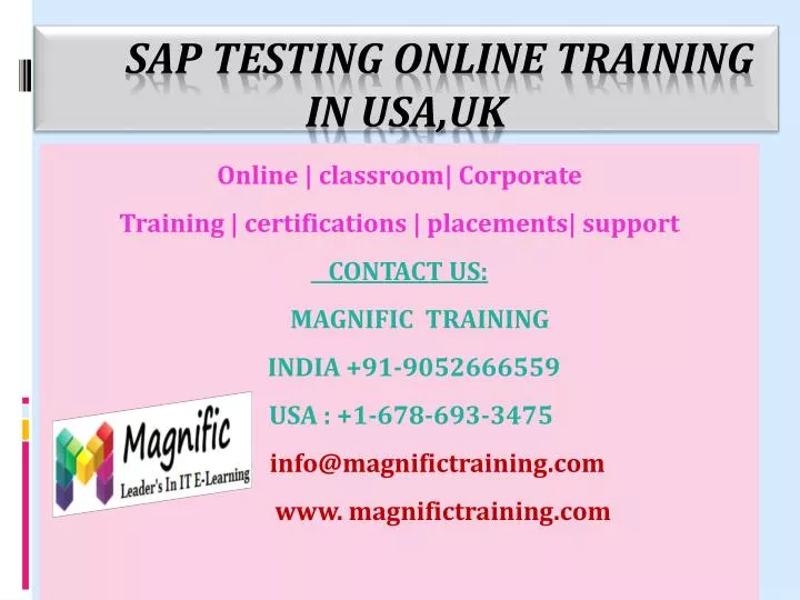 PPT - Sap TESTING Online Training IN USA,UK PowerPoint Presentation ...