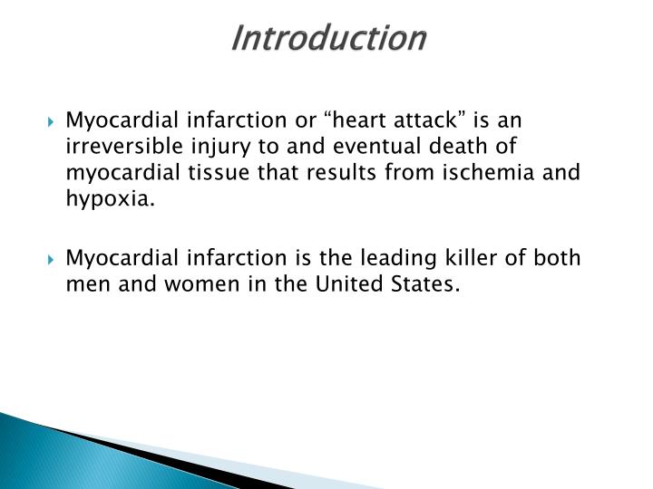 PPT - Myocardial infarction PowerPoint Presentation - ID:2098564