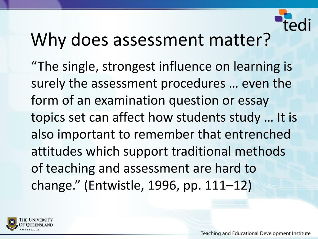 PPT - Questions worth asking about assessment: 7 challenges to practice ...