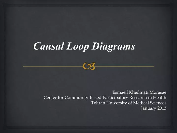 PPT - Causal Loop D iagrams PowerPoint Presentation, free download - ID ...