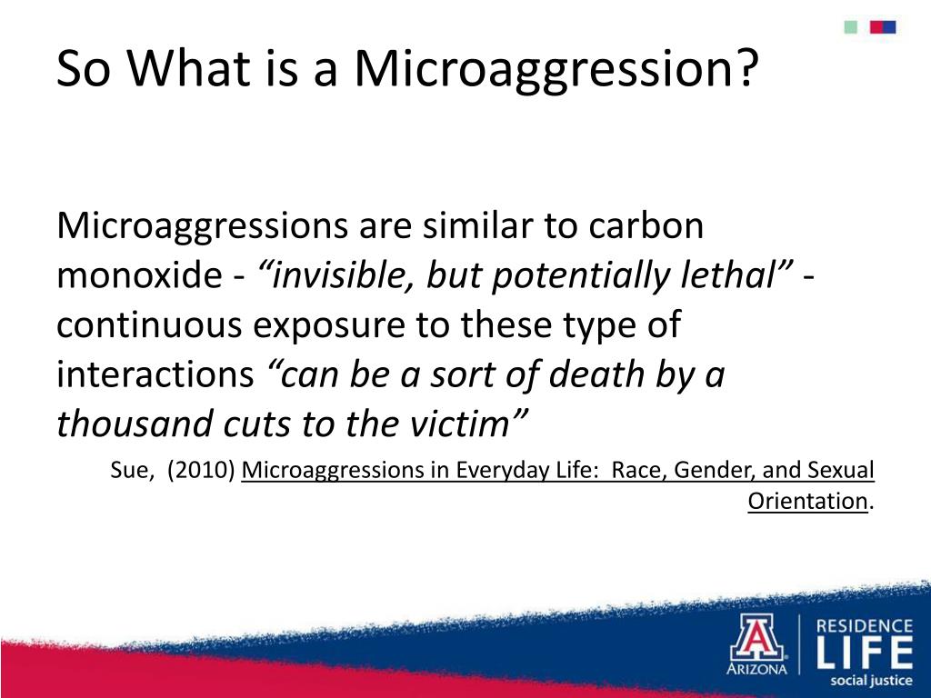 PPT - MICROAGGRESSIONS & OUR STUDENTS UA Student Affairs Symposium 2012 ...