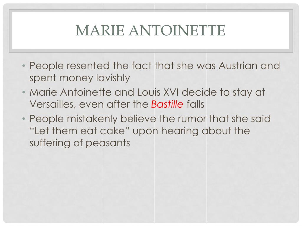 PPT - Marie Antoinette and Louis XVI PowerPoint Presentation, free ...