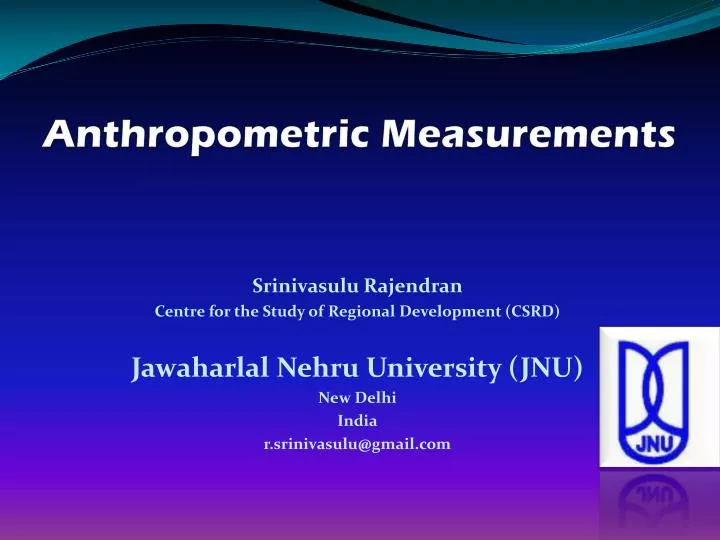 PPT - Anthropometric Measurements PowerPoint Presentation, free ...