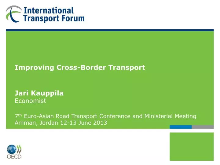 PPT - International Transport Forum at the OECD PowerPoint Presentation ...