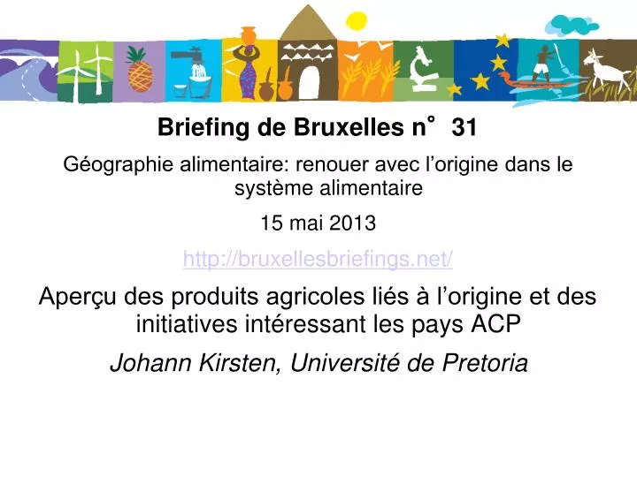 PPT - Briefing de Bruxelles n°31 PowerPoint Presentation, free download ...