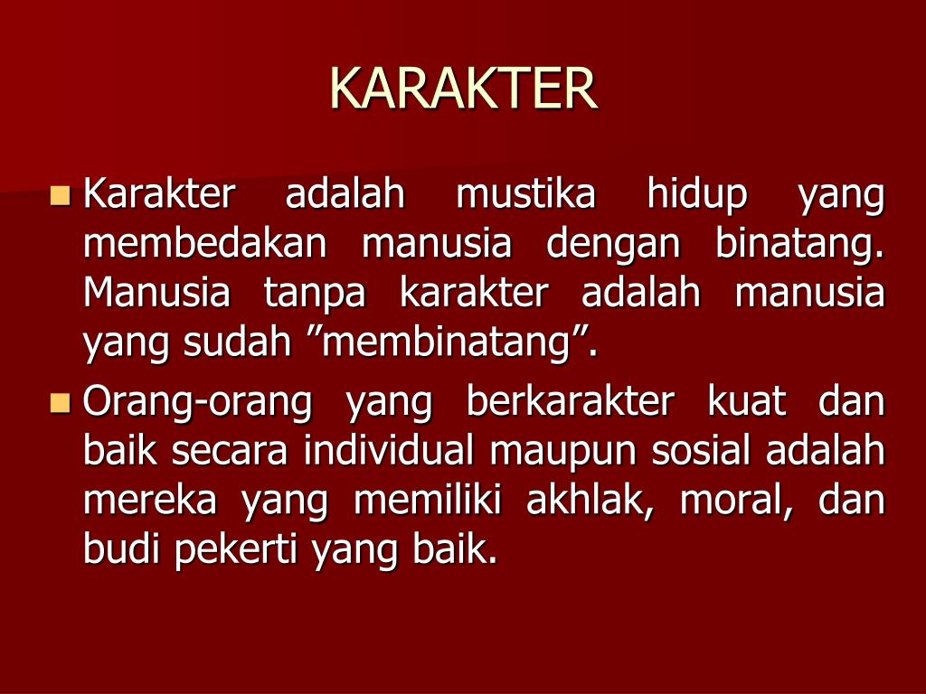 PPT - MEMBANGUN KARAKTER SECARA QUR’ANI PowerPoint Presentation, free ...