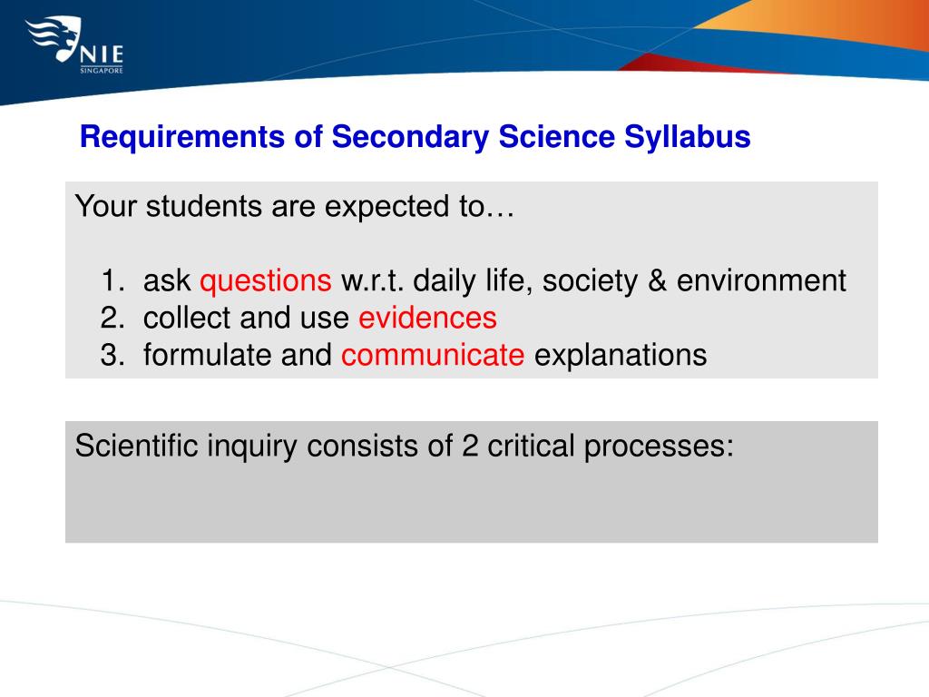 PPT - Inquiry in Biology for Secondary Schools Evelyn Teo PowerPoint ...