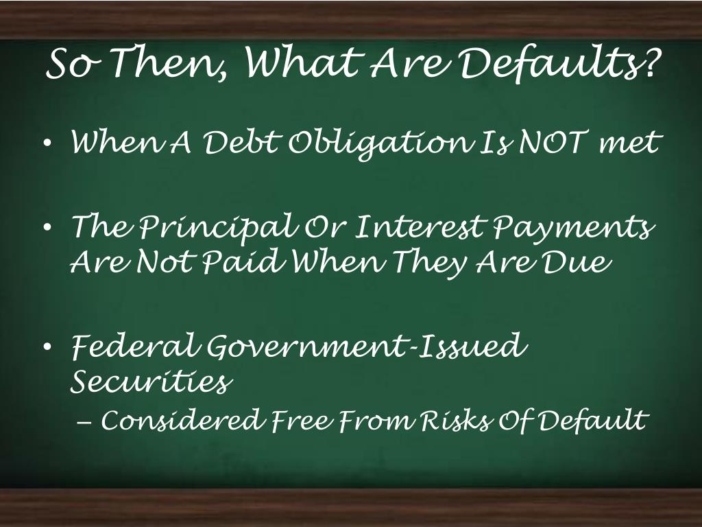 PPT - The History of Defaults on Municipal Bonds PowerPoint ...