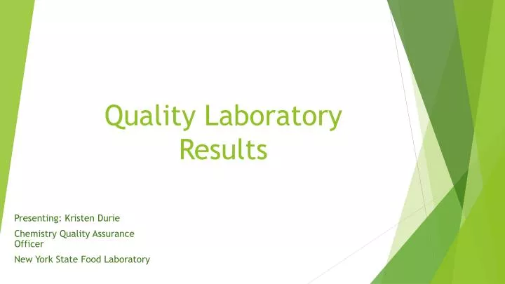 PPT - Quality Laboratory Results PowerPoint Presentation, free download ...