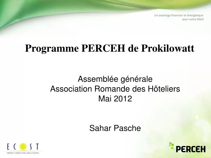 PPT - Un avantage financier et énergétique pour votre hôtel PowerPoint ...