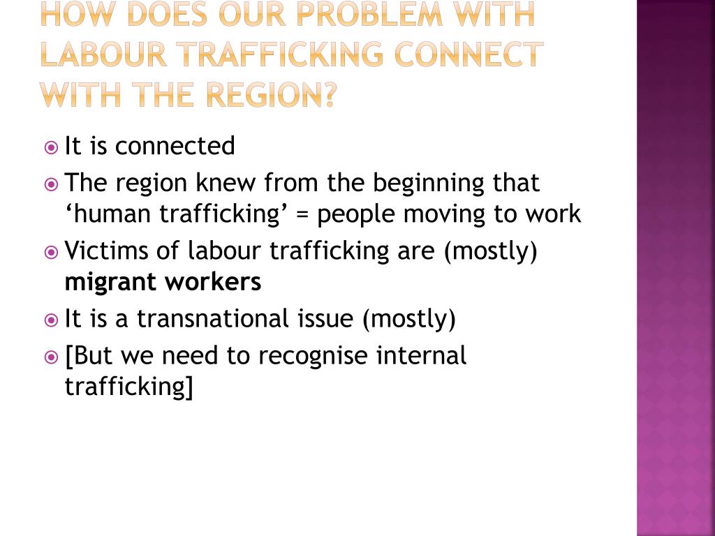 PPT - Forced Labour and Human Trafficking: The Criminalisation of ...
