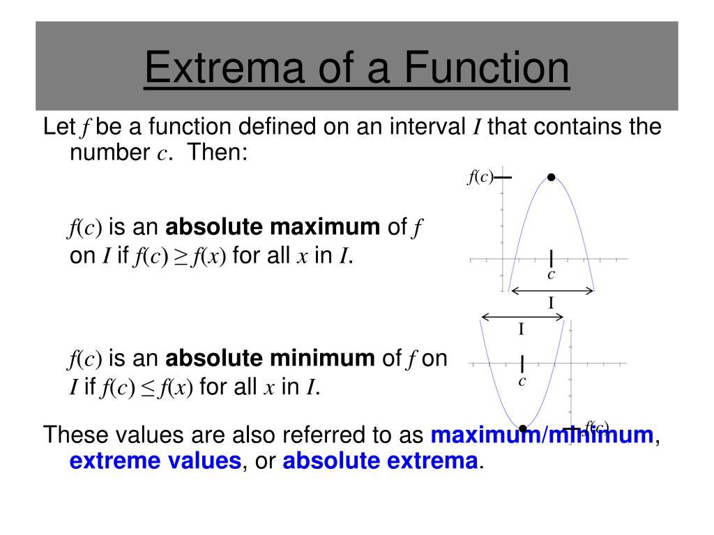 PPT - Section 3.1 – Extrema on an Interval PowerPoint Presentation ... PPT - Section 3.1 – Extrema on an Interval PowerPoint Presentation ...