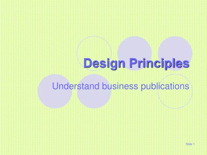 PPT - Design Principles PowerPoint Presentation, free download - ID:2101283