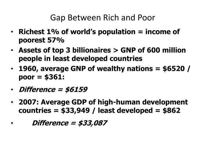 PPT - Gap Between Rich and Poor PowerPoint Presentation - ID:2101862