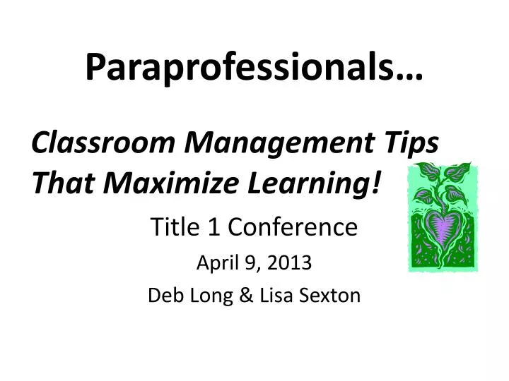 PPT - Paraprofessionals… PowerPoint Presentation, free download - ID ...