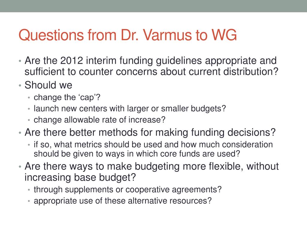 PPT - A New Approach to P30 Cancer Center Support Grant Funding ...