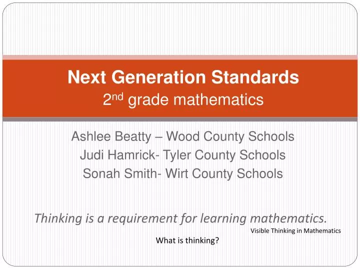 PPT - Next Generation Standards 2 nd grade mathematics PowerPoint ...