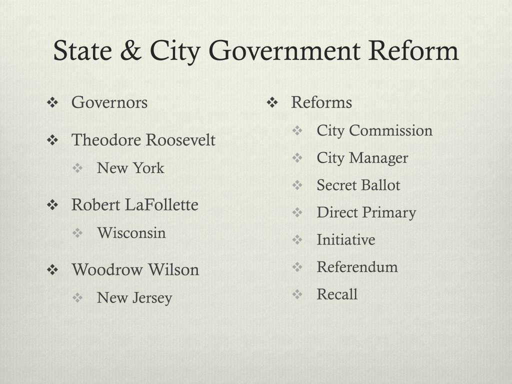 PPT - City and State Political Reform PowerPoint Presentation, free ...