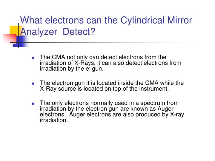 PPT - X-ray Photoelectron Spectroscopy PowerPoint Presentation - ID:2103201