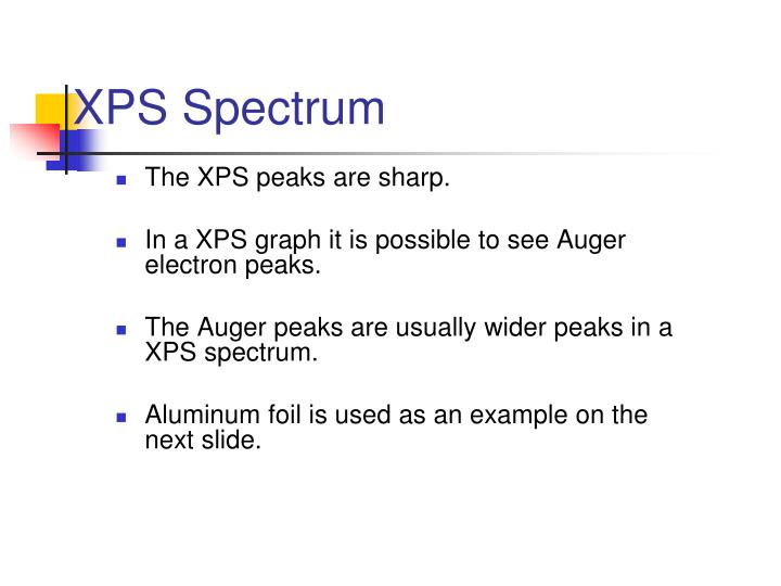 PPT - X-ray Photoelectron Spectroscopy PowerPoint Presentation - ID:2103201