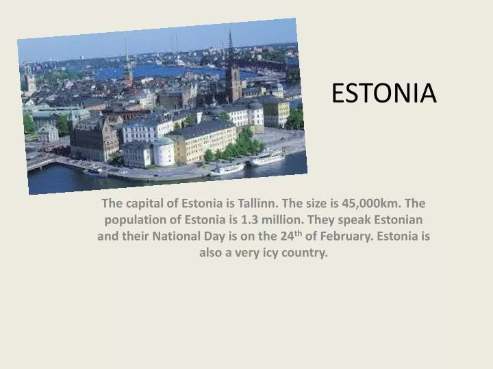 PPT - ESTONIA PowerPoint Presentation, free download - ID:2103273