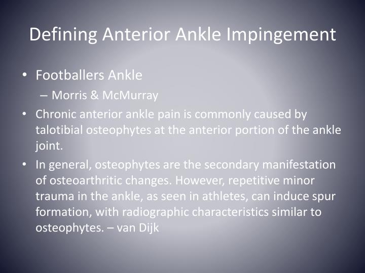 PPT - Anterior Ankle Impingement in Gymnasts PowerPoint Presentation ...