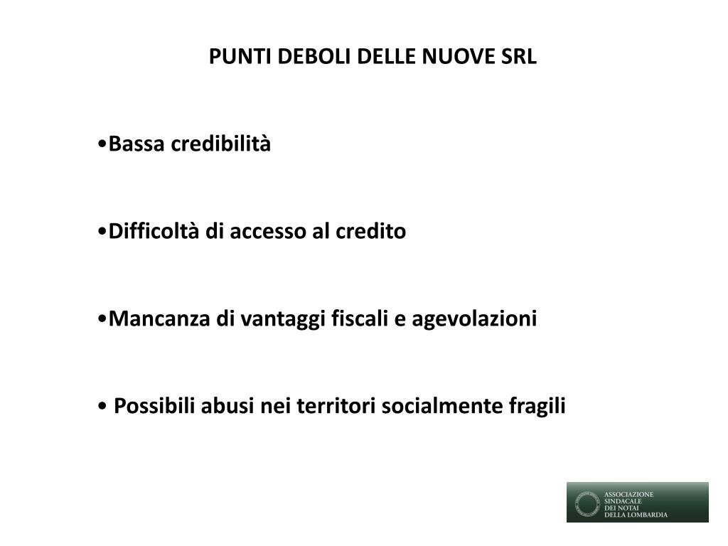 PPT - LE NUOVE TIPOLOGIE DI SRL PowerPoint Presentation, free download ...