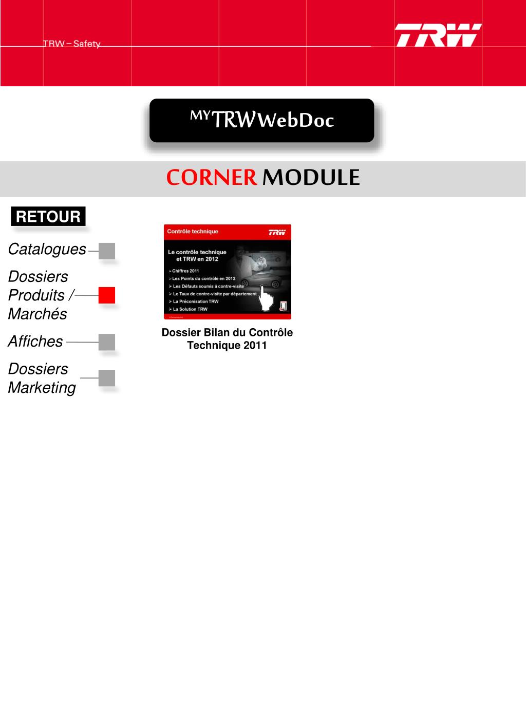 PPT - Freinage Direction et Suspension Amortisseurs Corner Module Poids ...