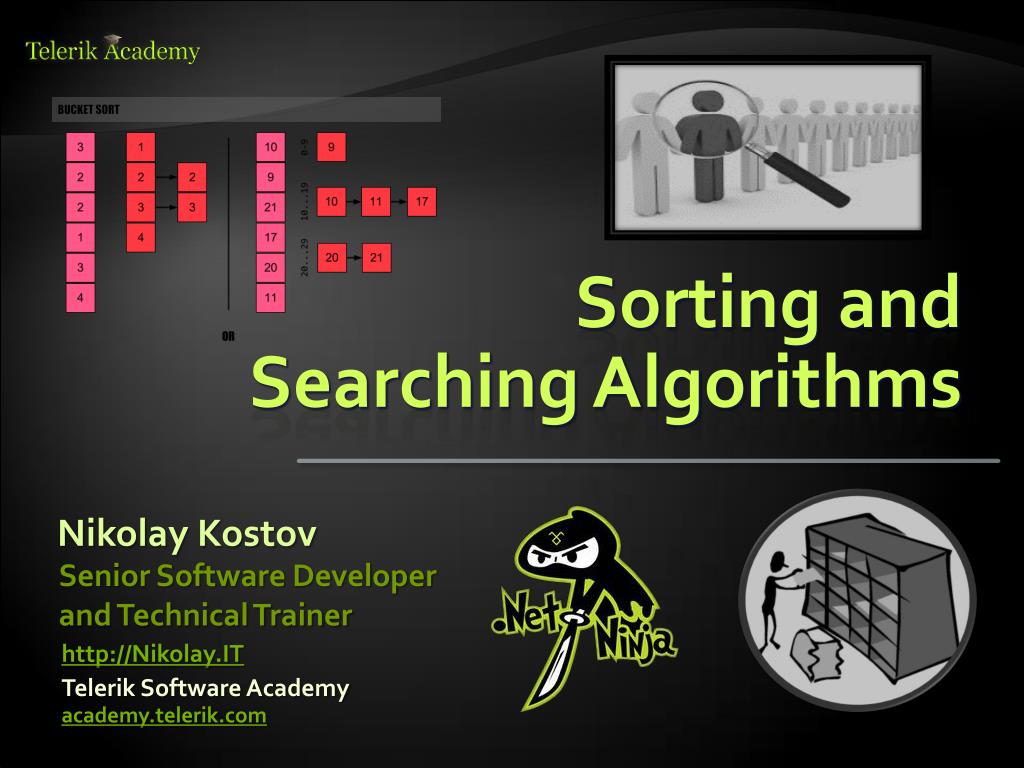 Ppt Sorting And Searching Algorithms Powerpoint Presentation Free Download Id2105145