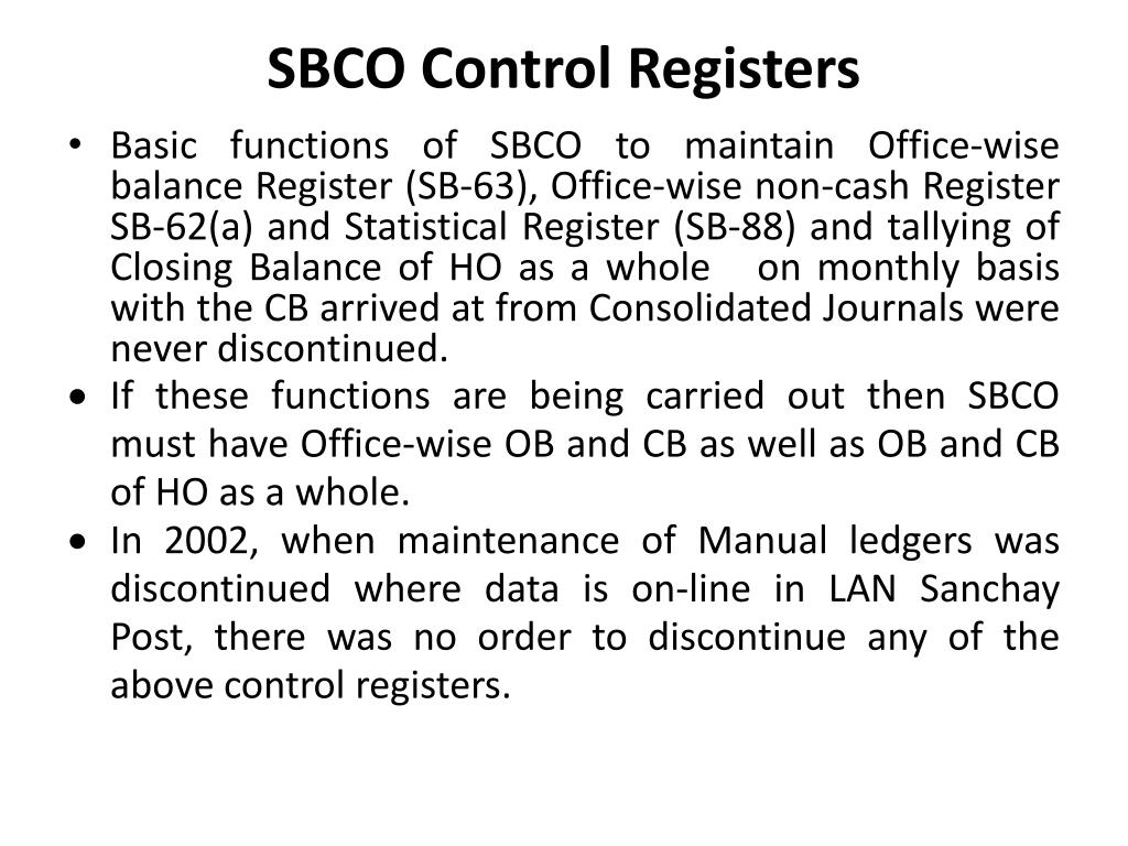 PPT - SBCO PowerPoint Presentation, free download - ID:2105186