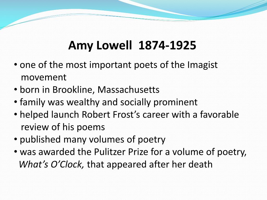 PPT - Beginnings of the Modern Age: Poetry 1910-1930 PowerPoint ...