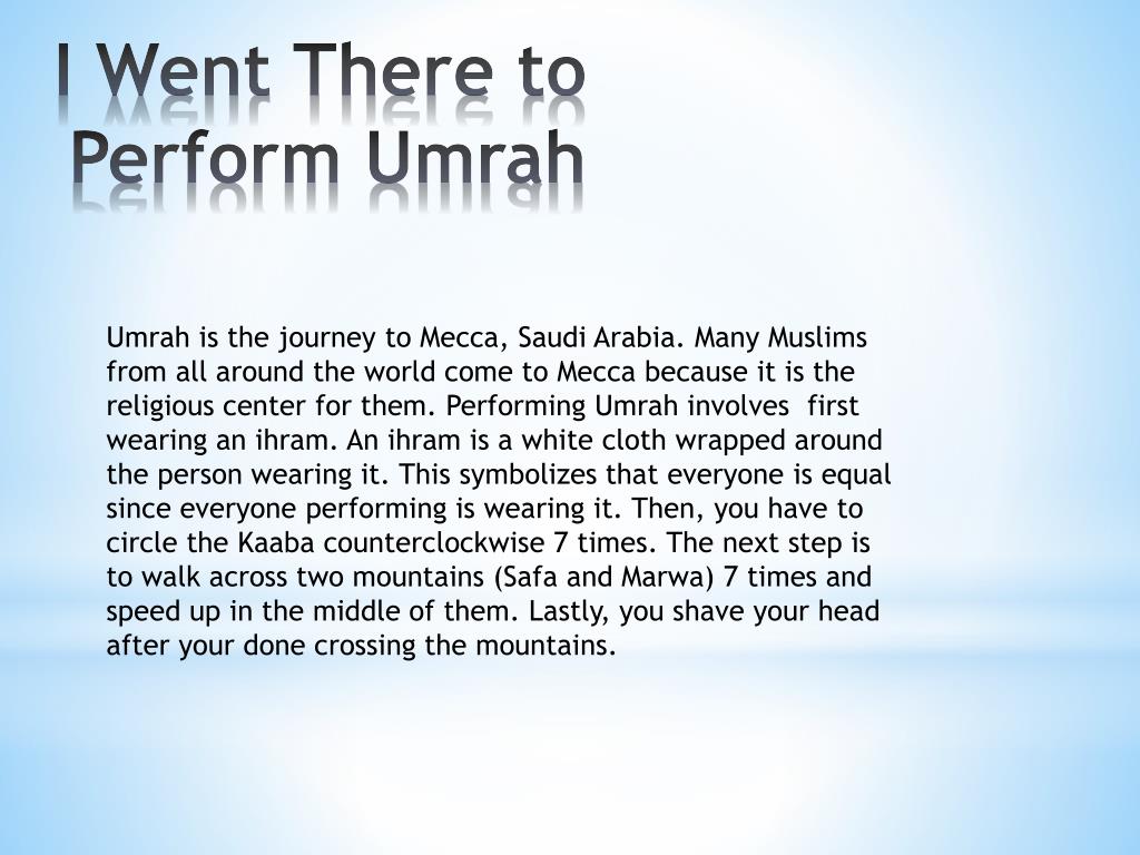 PPT - My Spiritual Journey to Mecca: Performing Umrah in Saudi Arabia ...