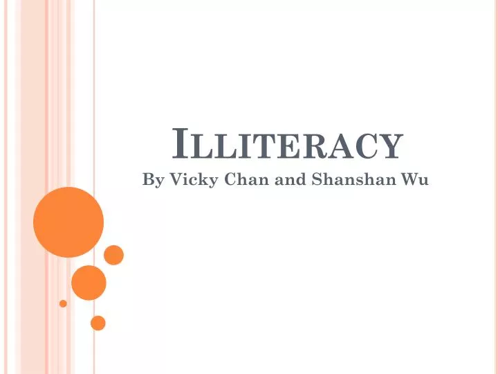 PPT - Illiteracy PowerPoint Presentation, free download - ID:2106383