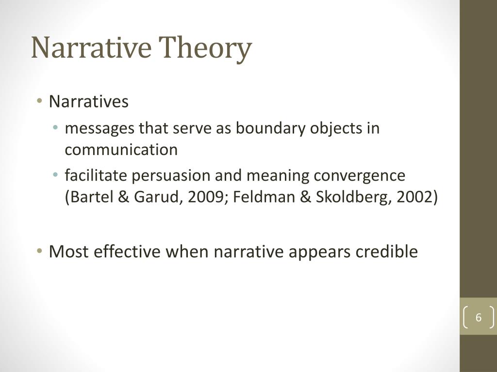 PPT - When Stuff Happens: A Narrative Theory Perspective on Moderator ...