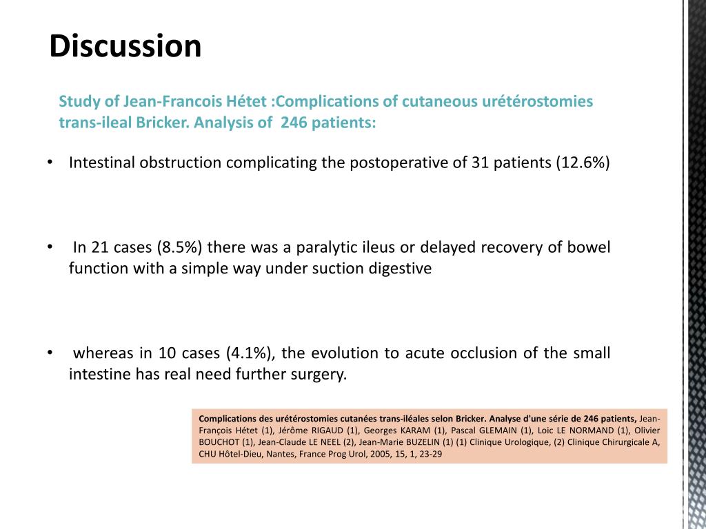 PPT - Mechanical bowel obstruction post radical cystectomy: CT-surgical ...