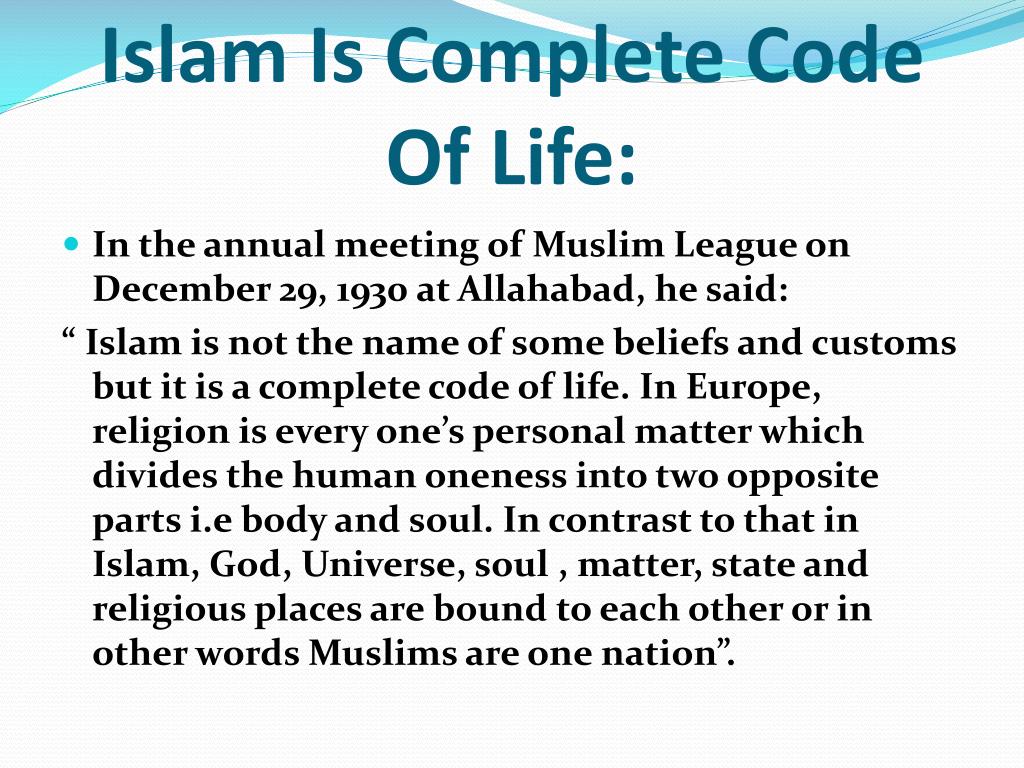 PPT - ALLAMA IQBAL AND IDEALOGY OF PAKISTAN PowerPoint Presentation ...