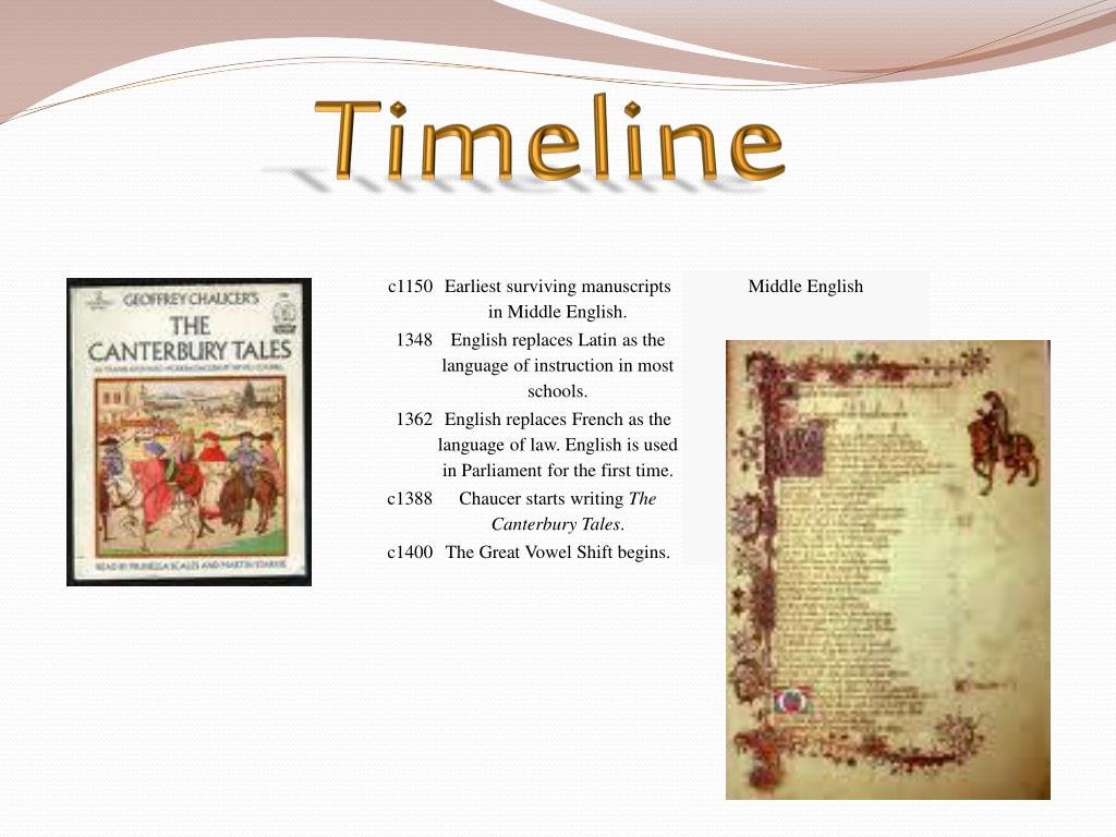 PPT - Middle English (1066-1500) PowerPoint Presentation, free download ...