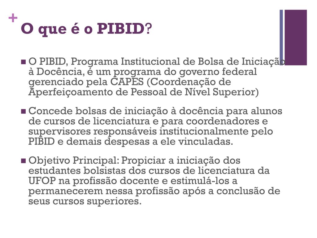 PPT - PIBID-PED-UFOP Introductory Meeting: Let's Get Started ...