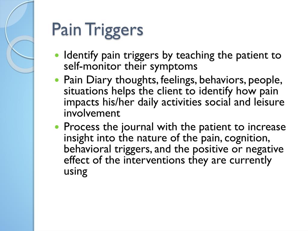 PPT - Chronic Pain Management with Cognitive Behavioral Therapy ...