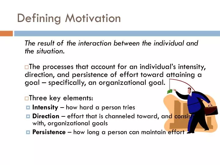 PPT - Defining Motivation PowerPoint Presentation, free download - ID ...