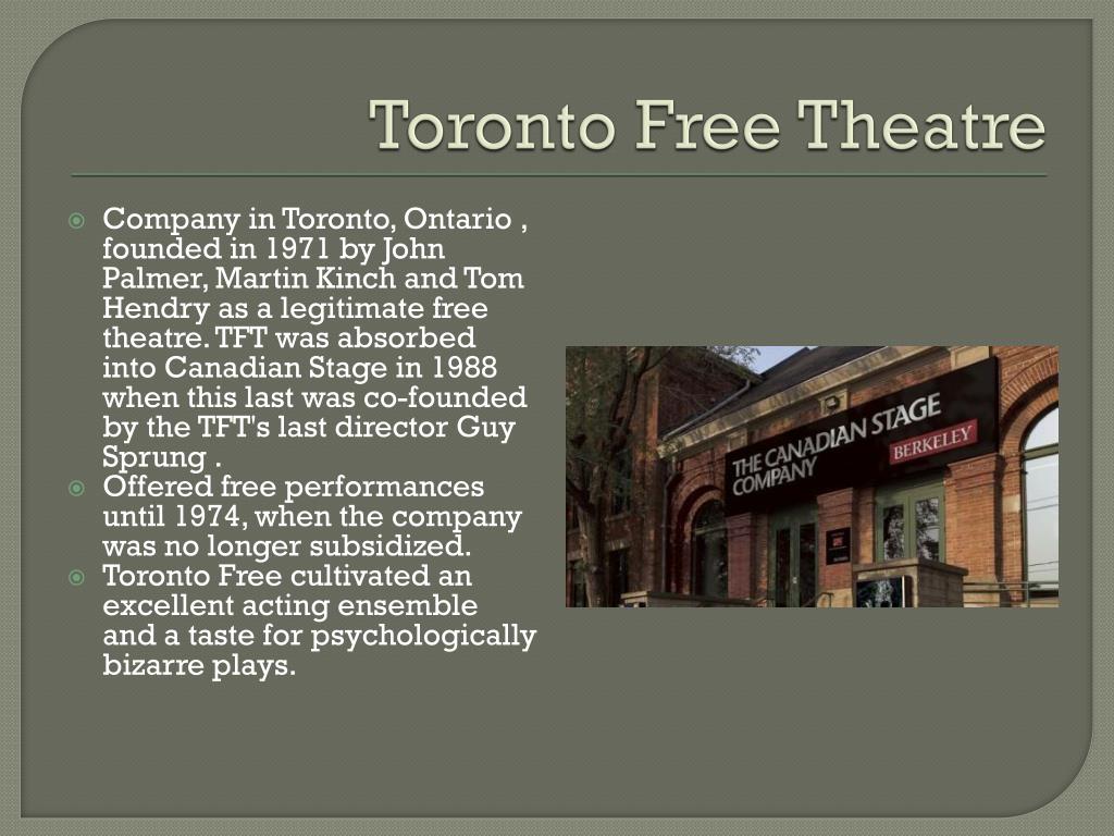 PPT - History of Canadian Theatre PowerPoint Presentation, free ...